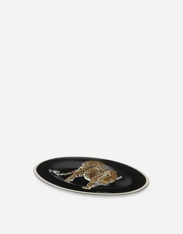 Dolce & Gabbana Wooden Tray Oval - Multicolor