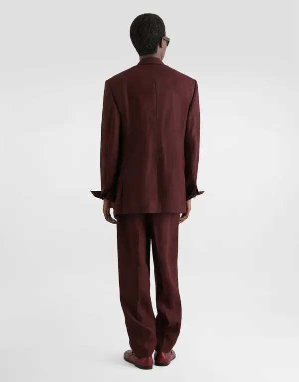 Dolce & Gabbana Giacca Suits And Blazers Multi-colored Linen
