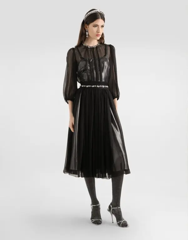 Dolce & Gabbana Chiffon Dress Dresses Silk