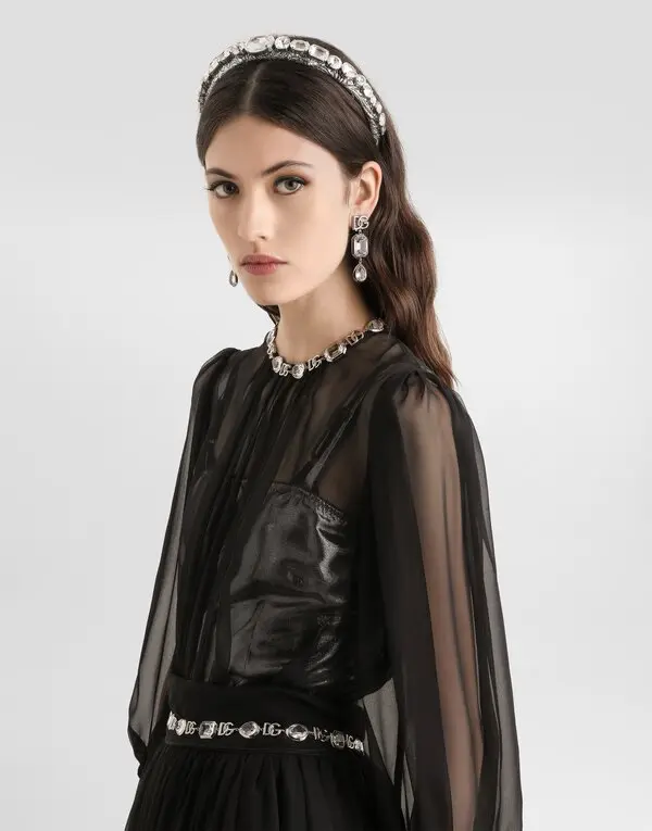 Dolce & Gabbana Chiffon Dress Dresses Silk