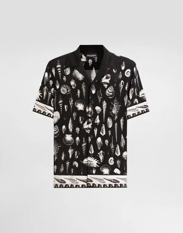 Dolce & Gabbana Shell-print Crêpe Marocaine Hawaii Shirt Shirts - Multicolor
