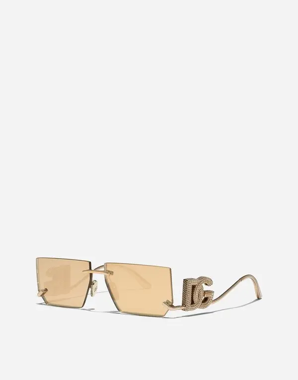 Dolce & Gabbana Dg Crystal Sunglasses Sunglasses - Black
