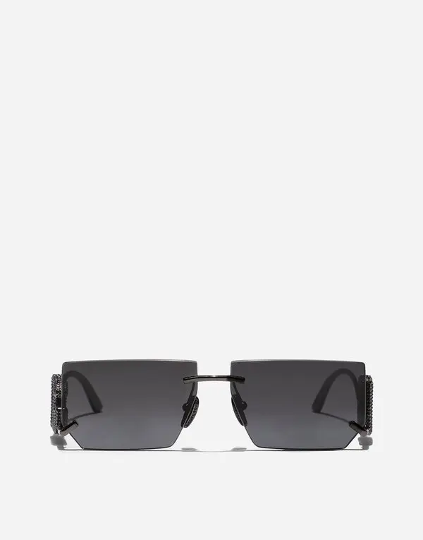 Dolce & Gabbana Dg Crystal Sunglasses Sunglasses - Black