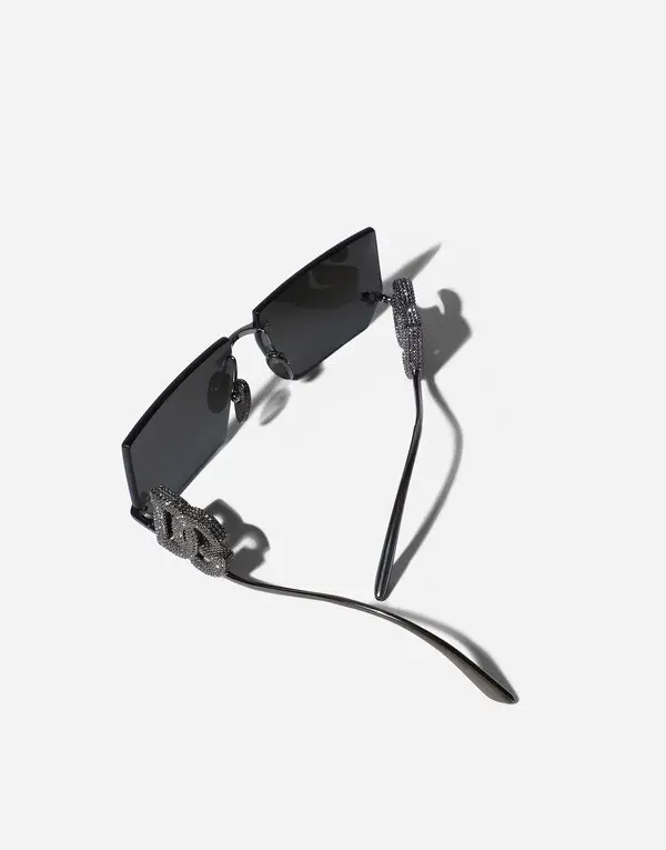 Dolce & Gabbana Dg Crystal Sunglasses Sunglasses - Black