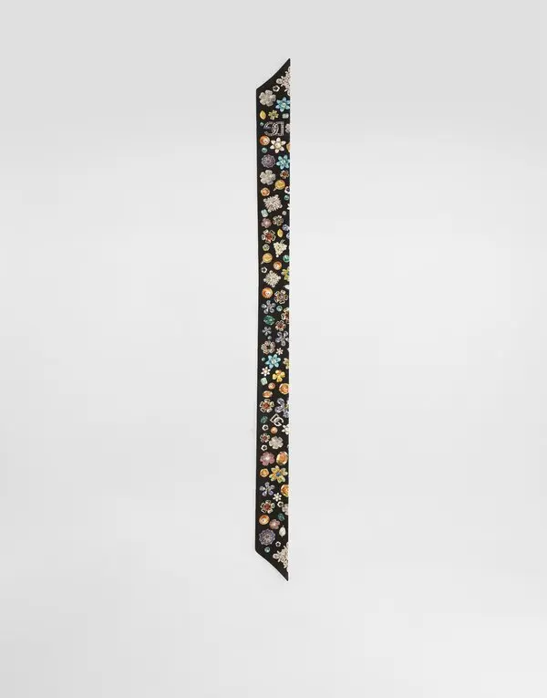 Dolce & Gabbana Silk Twill Bandeau Scarves And Silks - Multicolor