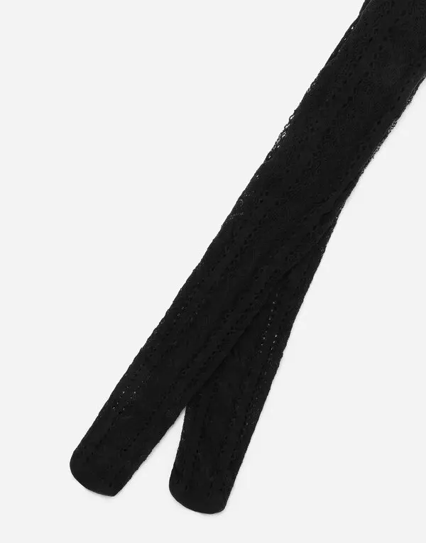 Dolce & Gabbana Openwork Cotton Tights Socks And Tights