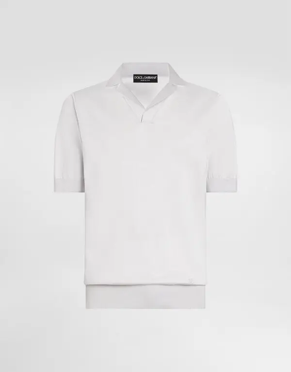 Dolce & Gabbana Polo M/corta Sweaters And Cardigans Gray