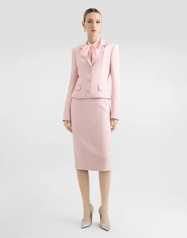 Dolce & Gabbana Single-breasted Jacket In Stretch Cady Blazers