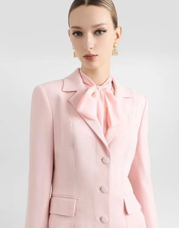 Dolce & Gabbana Single-breasted Jacket In Stretch Cady Blazers