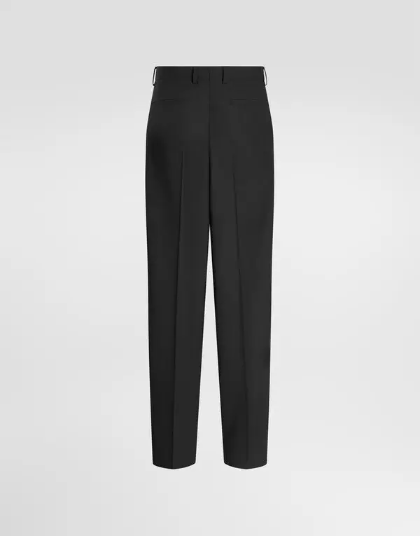 Dolce & Gabbana Virgin Wool Trousers - Brown