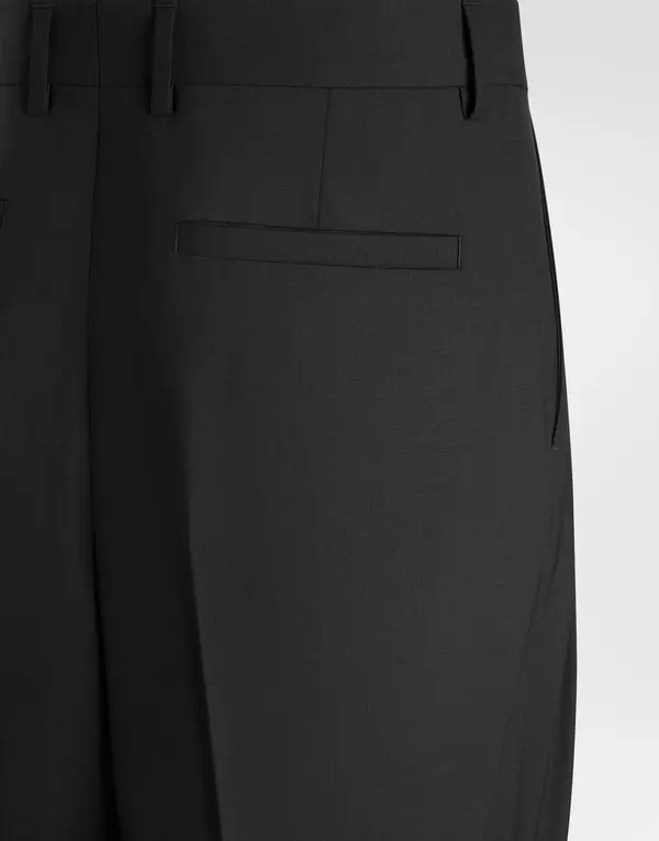 Dolce & Gabbana Virgin Wool Trousers - Brown