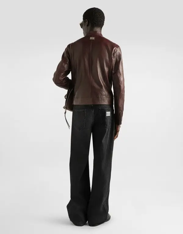 Dolce & Gabbana Lambskin Nappa Leather Jacket Coats And Jackets