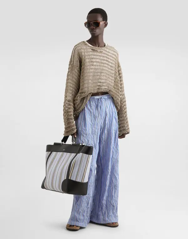 Dolce & Gabbana Cotton-linen Pullover Sweaters And Cardigans