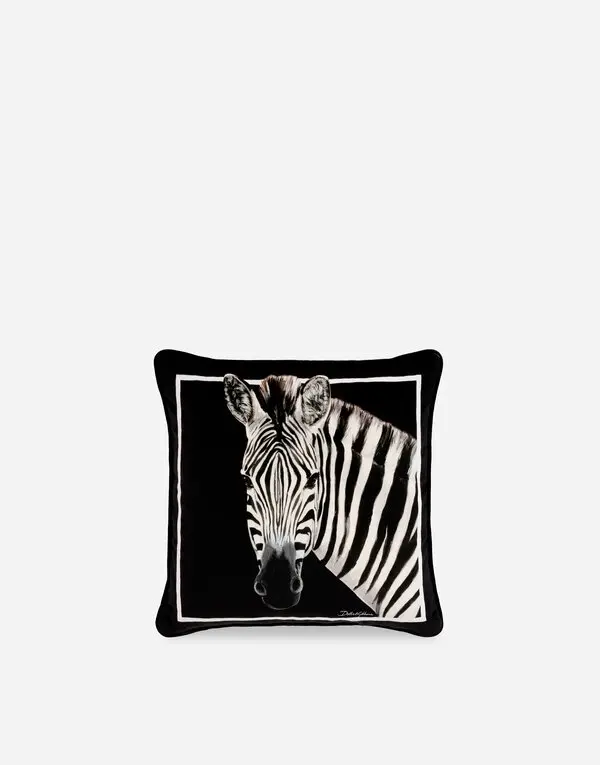 Dolce & Gabbana Velvet Cushion Small Small Cushions - Multicolor