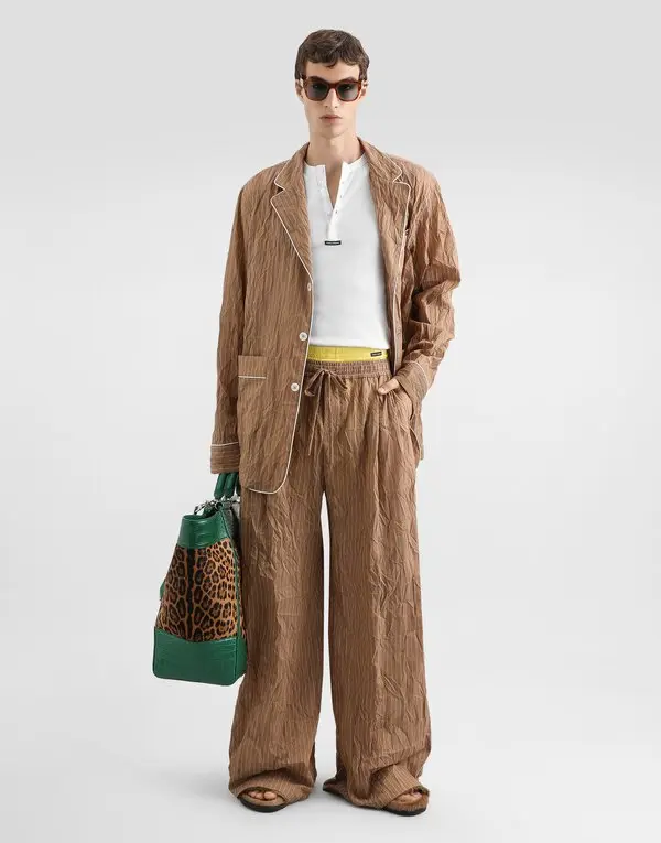 Dolce & Gabbana Linen-blend Vanity Trousers - Multicolor