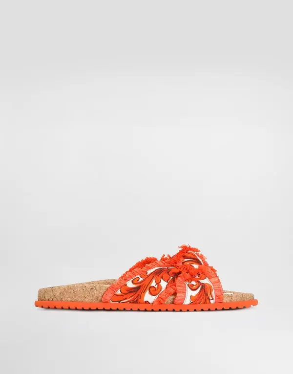 Dolce & Gabbana Embroidered Flat Mules - Multicolor