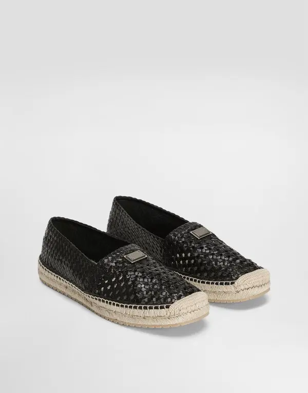 Dolce & Gabbana Calfskin Espadrilles Sandals And Slides