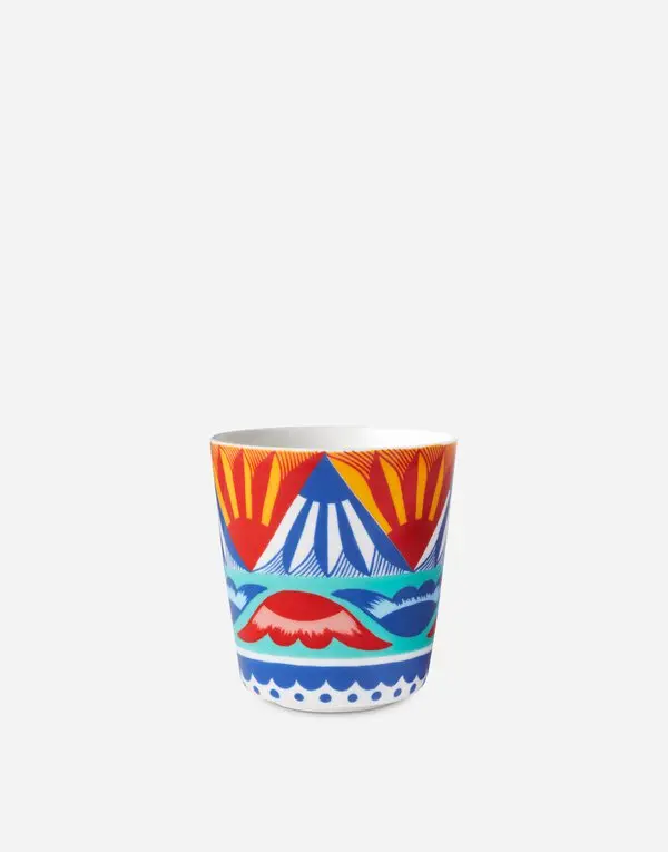 Dolce & Gabbana Fine Porcelain Glass Water Glasses - Multicolor