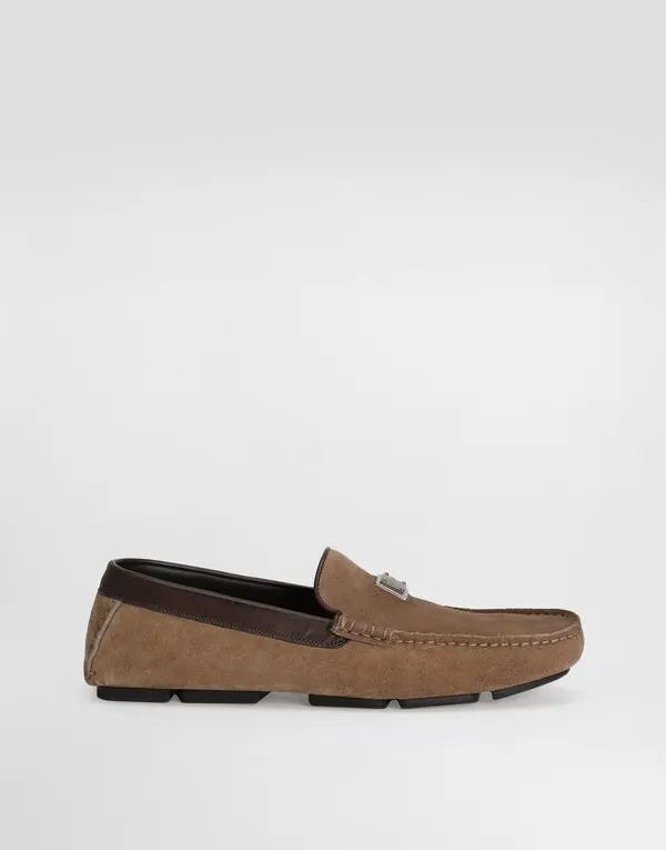 Dolce & Gabbana Split Calfskin Slipper Driver Shoes - Multicolor