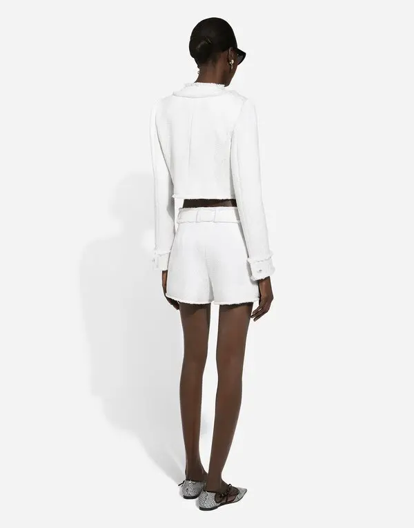 Dolce & Gabbana Raschel Tweed Shorts Pants And Shorts