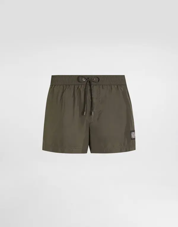Dolce & Gabbana Canvas Beachwear Swim Boxers - Multicolor