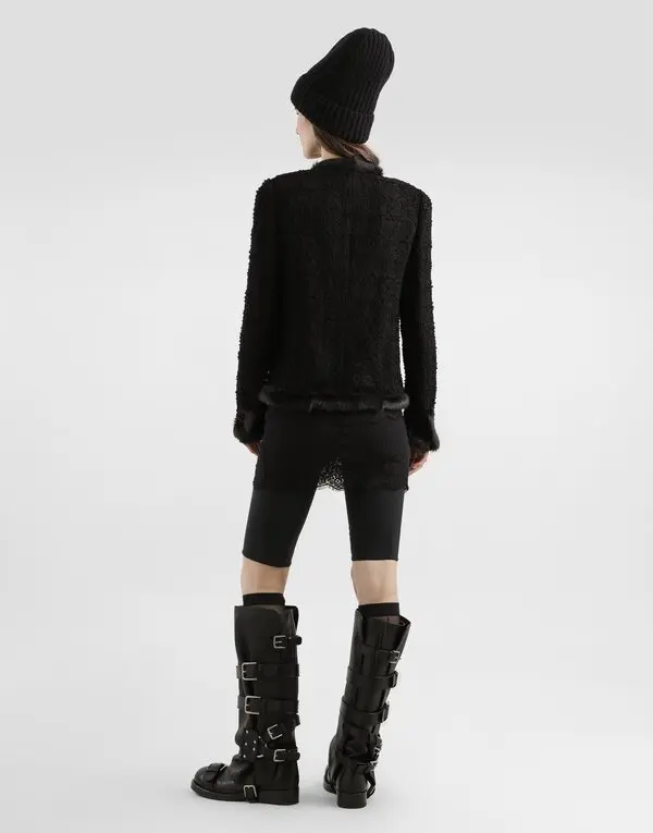 Dolce & Gabbana Single-breasted Tweed Jacket Coats And Jackets