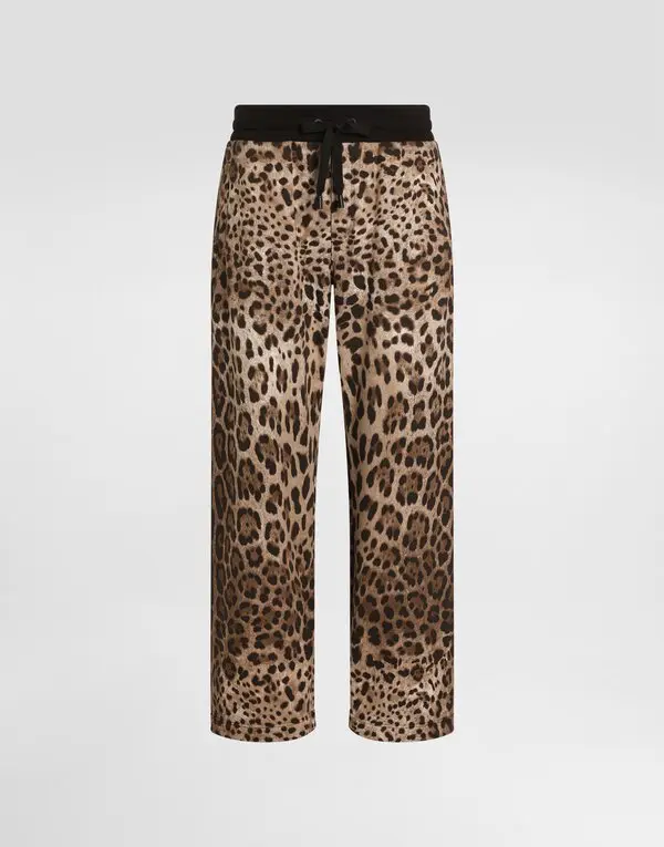 Dolce & Gabbana Stretch Jersey Jogging Pants With Tag Pants And Shorts Animal - Print