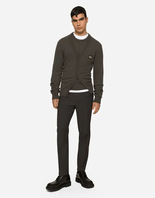 Dolce & Gabbana Stretch Cotton Tailored Trousers