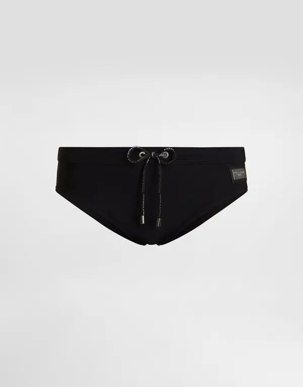 Dolce & Gabbana Speedo Alto Beachwear Jersey - Black
