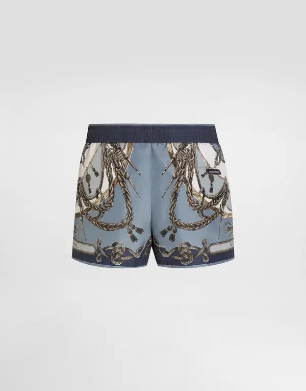 Dolce & Gabbana Cargo-print Swim Boxers - Multicolor