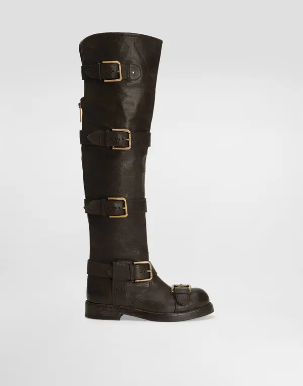 Dolce & Gabbana Horse Leather Boots Boots And Booties