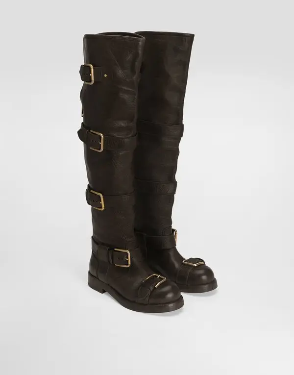 Dolce & Gabbana Horse Leather Boots Boots And Booties