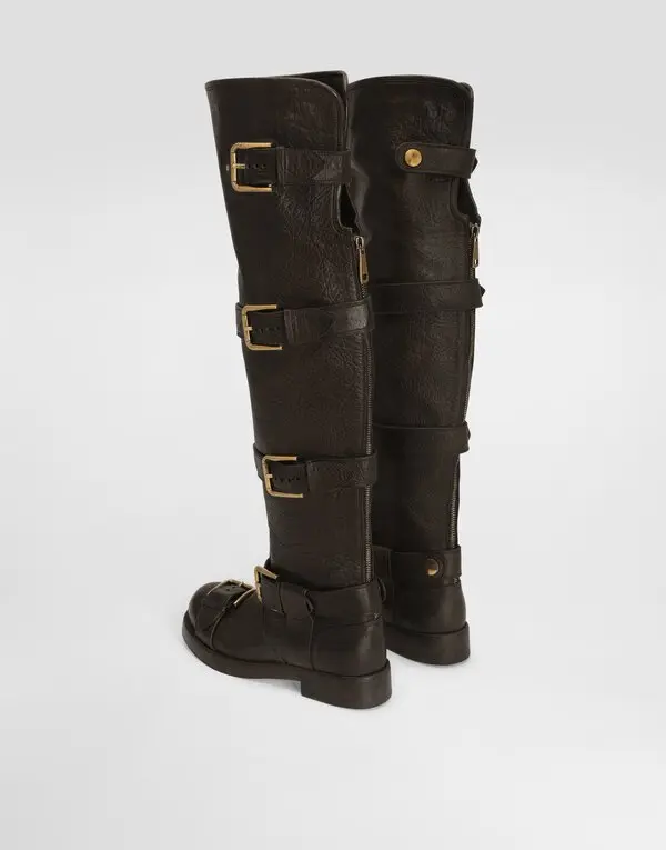 Dolce & Gabbana Horse Leather Boots Boots And Booties