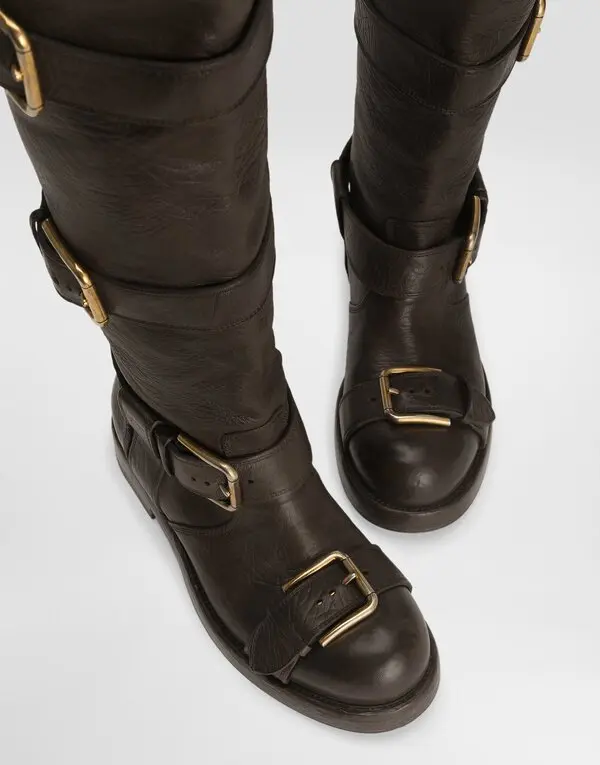 Dolce & Gabbana Horse Leather Boots Boots And Booties