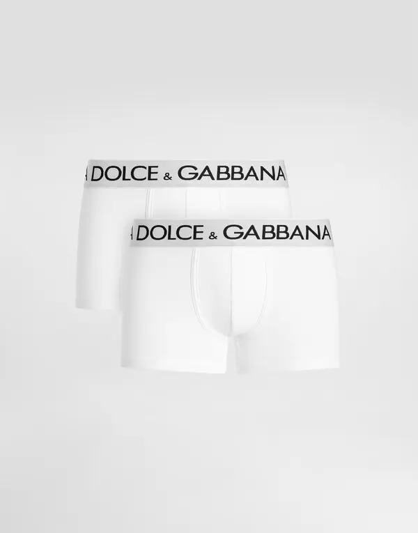 Dolce & Gabbana Regular Boxer 2-pack Underwear And Loungewear Cotton - White