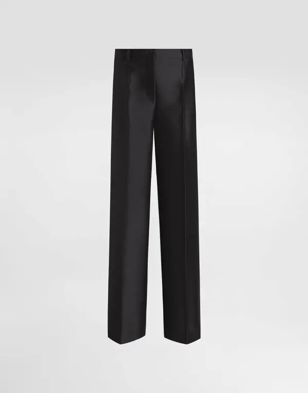 Dolce & Gabbana Wool And Silk Faille Trousers Pants And Shorts