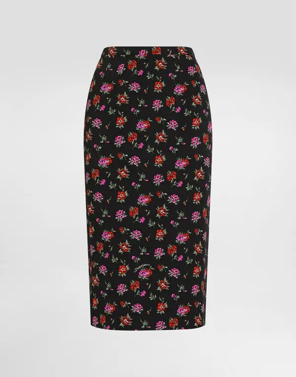 Dolce & Gabbana Floral-print Straight Skirt Skirts - Multicolor