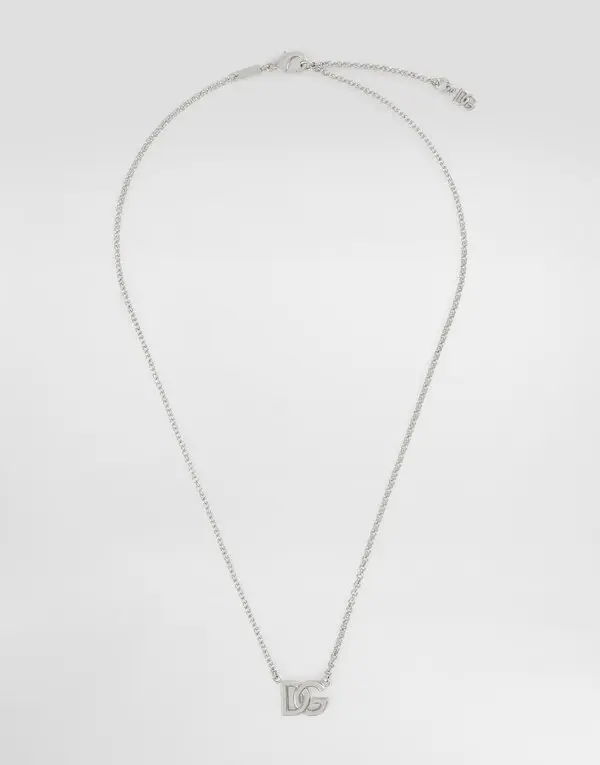 Dolce & Gabbana Link Choker With Dg Logo Bijoux Metal - Silver