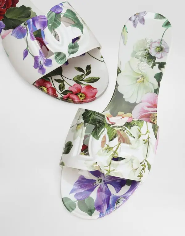 Dolce & Gabbana Rubber Beachwear Sliders Slides And Mules