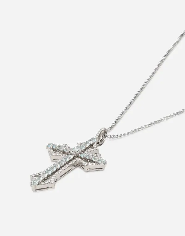 Dolce & Gabbana 373 Pendente Croce A Necklaces - White
