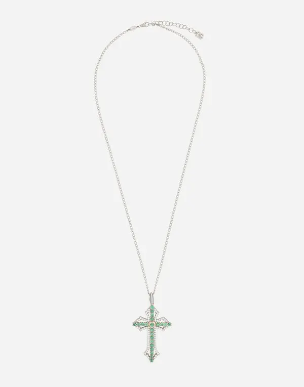 Dolce & Gabbana 373 Pendente Croce A Necklaces - Yellow