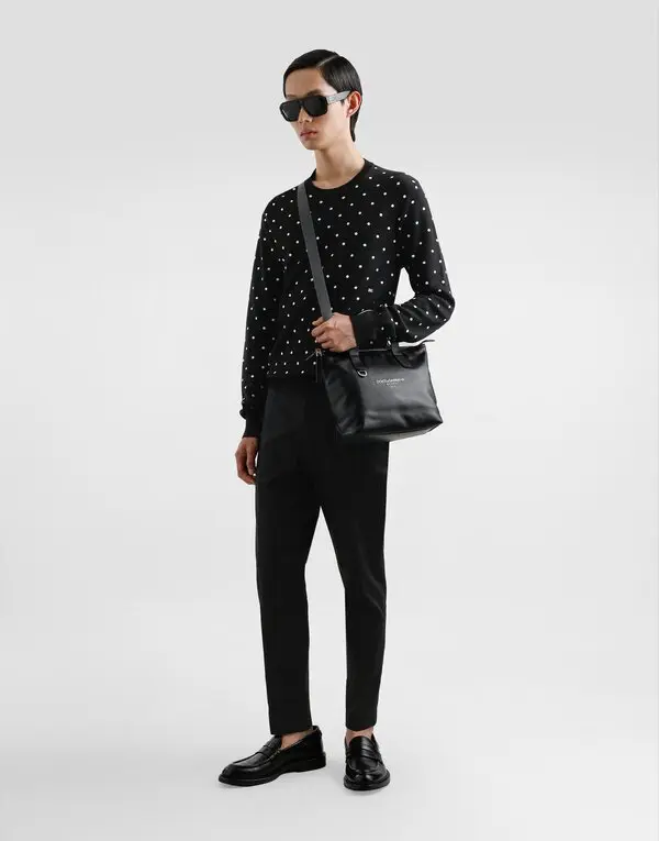 Dolce & Gabbana Small Calfskin Shopper Shoppers