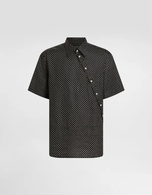 Dolce & Gabbana Polka Dot-print Linen Shirt Shirts - Multicolor