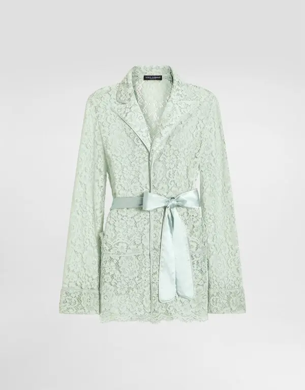 Dolce & Gabbana Lace Vanity Shirt Shirts And Tops Lace - Green