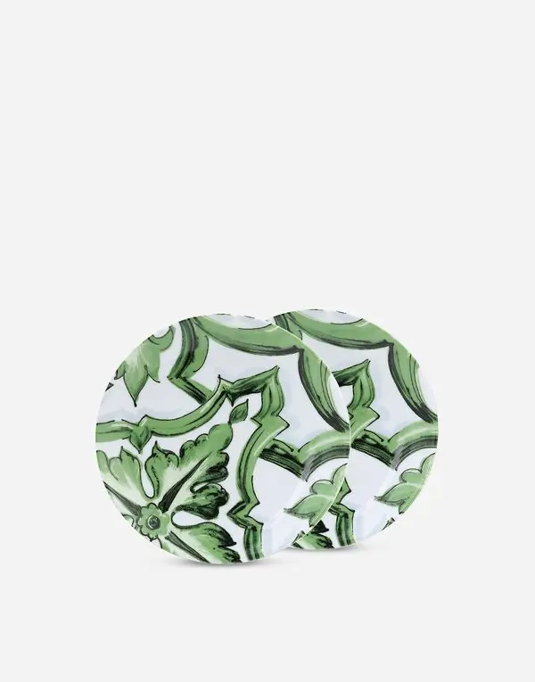 Dolce & Gabbana Set 2 Piatti Pane Bread Plates - Multicolor