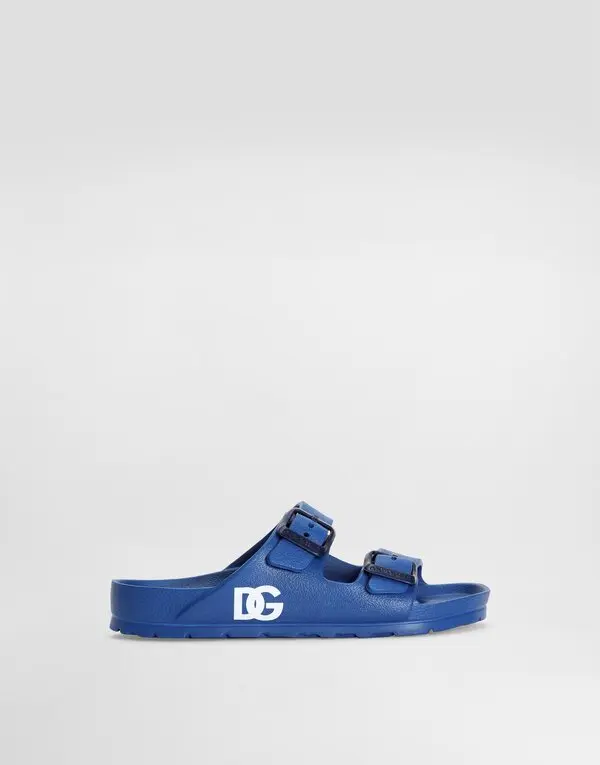 Dolce & Gabbana Double Strap Sandals - Blue