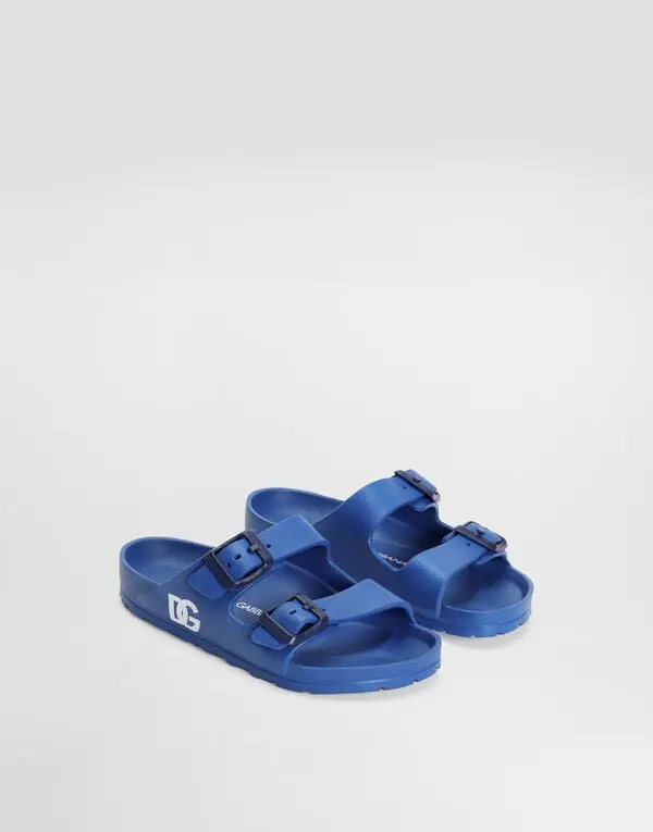 Dolce & Gabbana Double Strap Sandals - Blue