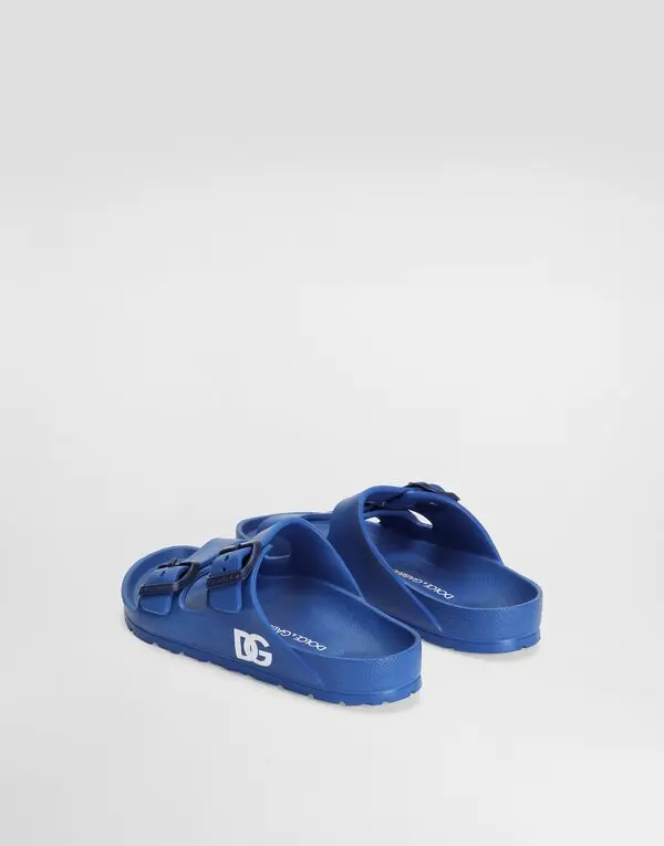 Dolce & Gabbana Double Strap Sandals - Blue