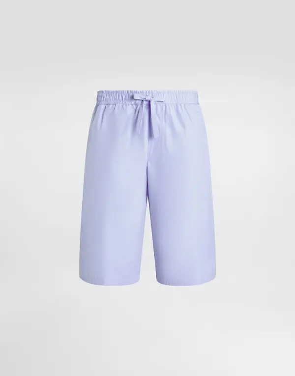 Dolce & Gabbana Cotton Bermuda Shorts With Dg Crossed Embroidery