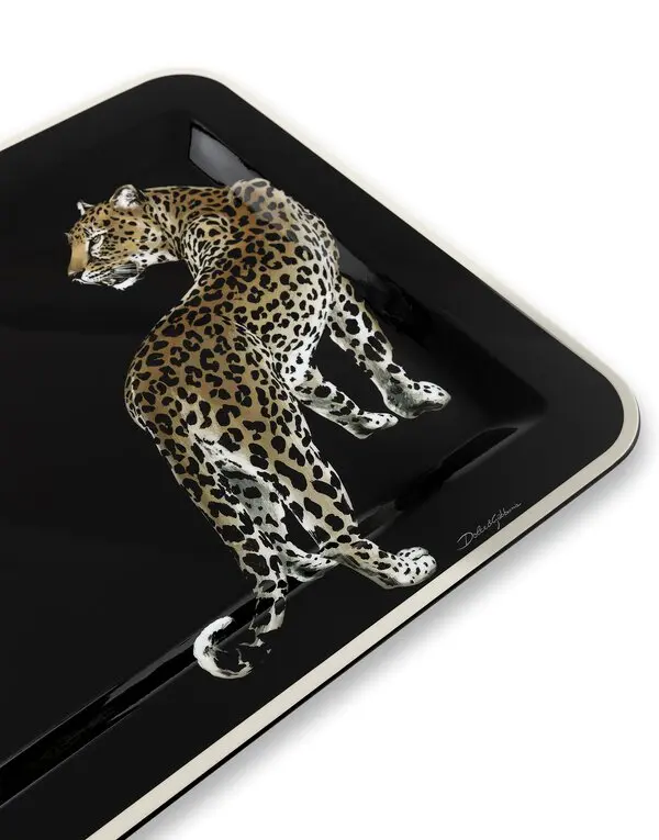 Dolce & Gabbana Wooden Tray Medium Rectangular